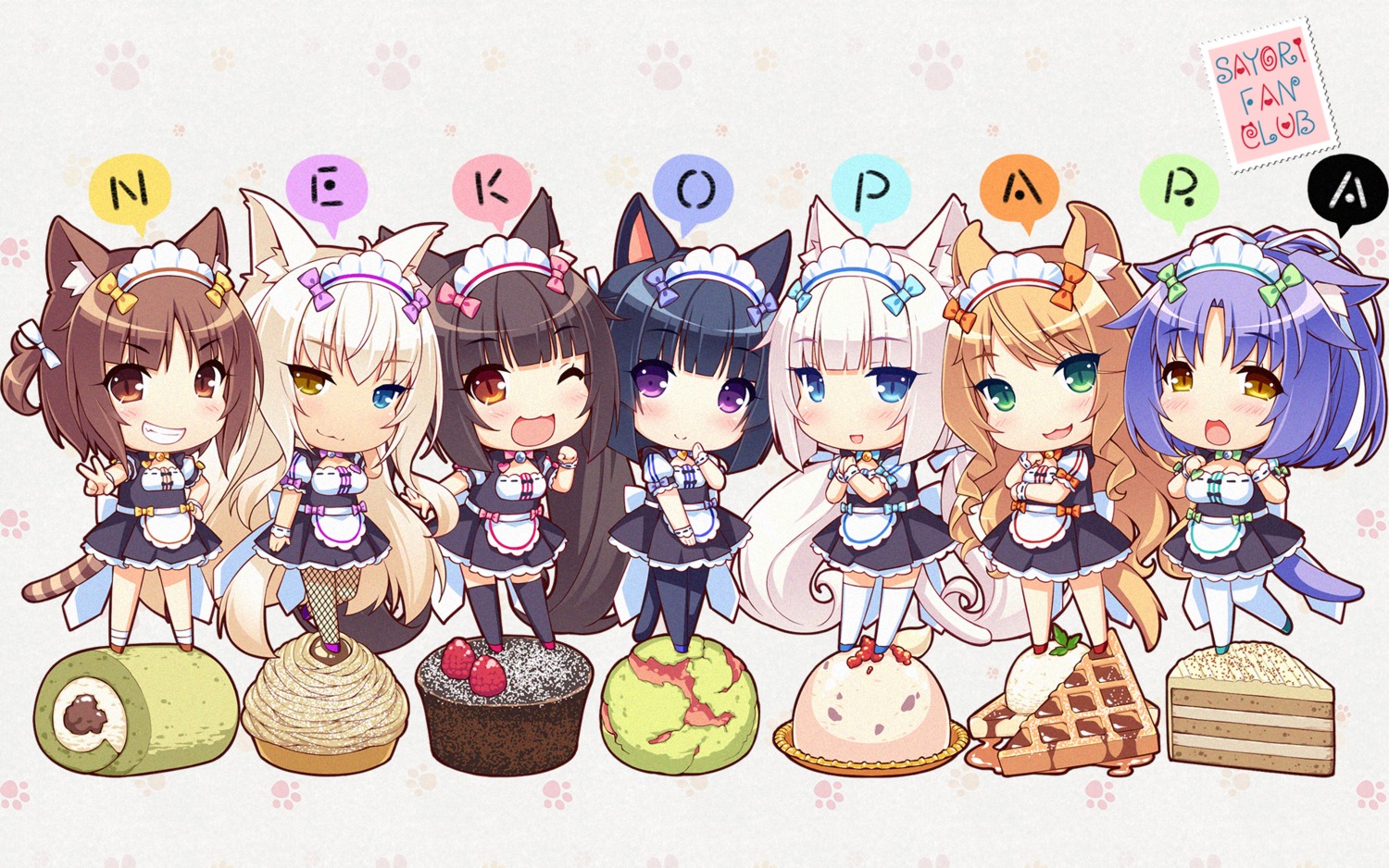 Neko Works Sayori Nekopara Azuki Chocola Cinnamon Nekopara Coconut